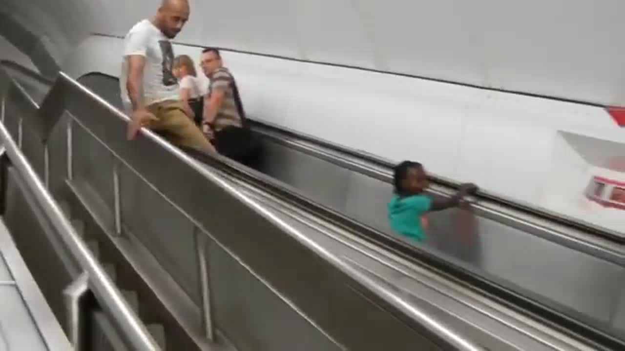 Falling video clip by Guy in Subway