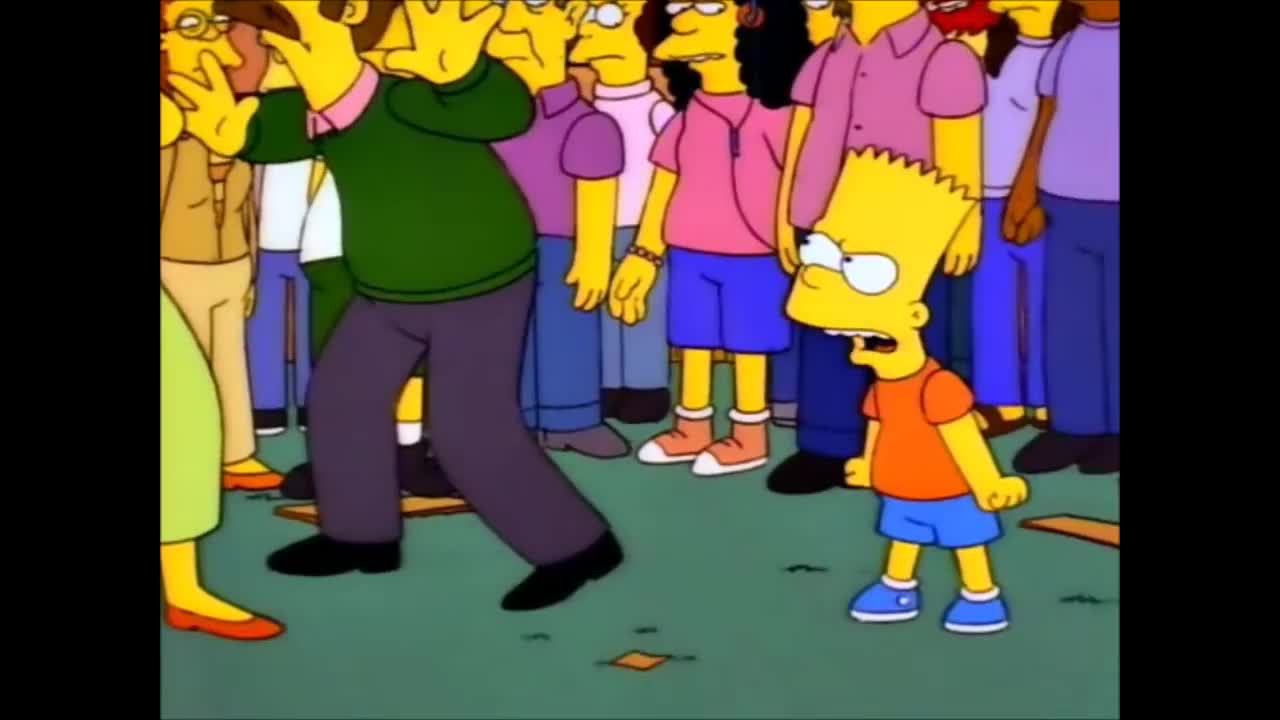 Back off! video clip by The Simpsons