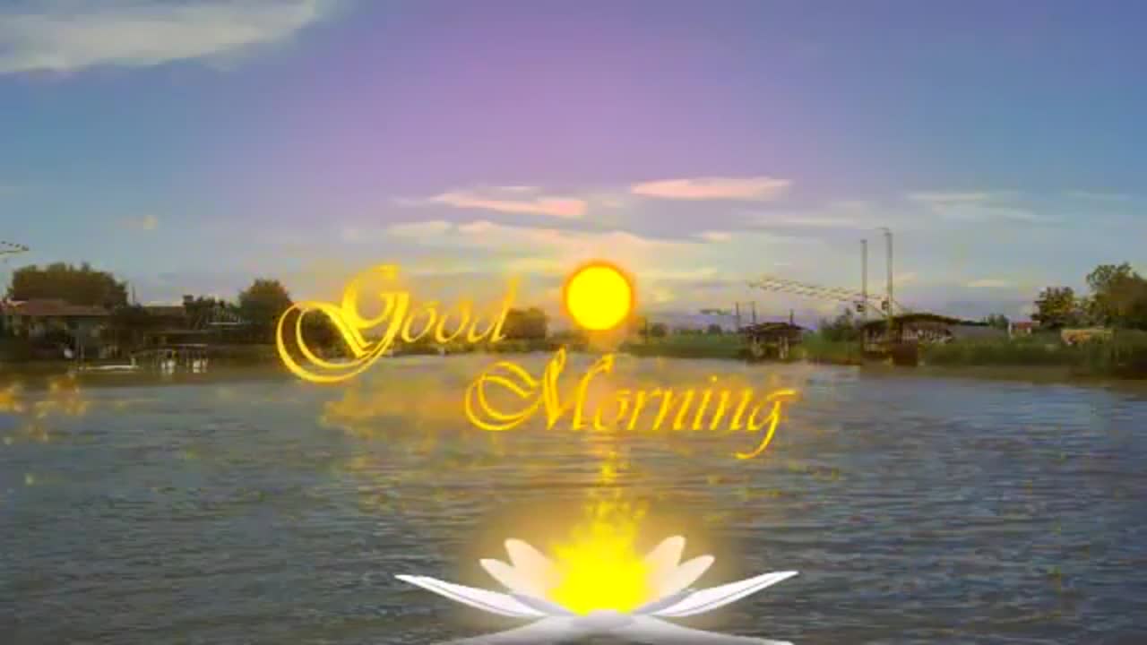 Good Morning video clip by Whatsapp