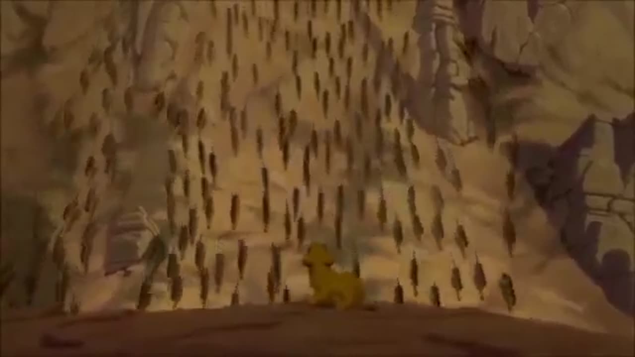 Simba sees a Stampede video clip by The Lion King