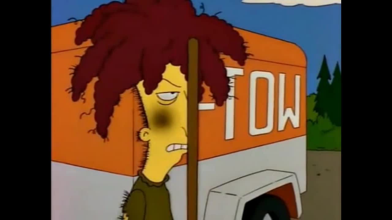 SIDESHOW BOB STEPPING ON RAKES video clip by The Simpsons