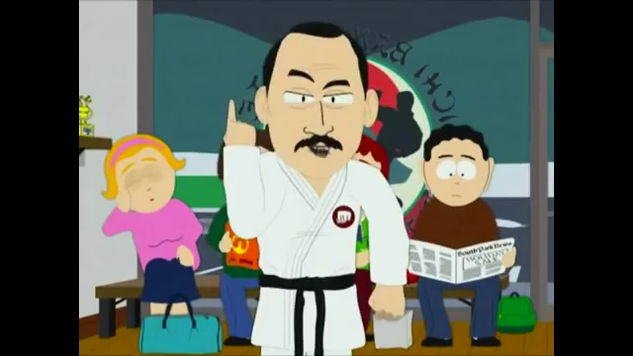 You rack disciprine video clip by South Park