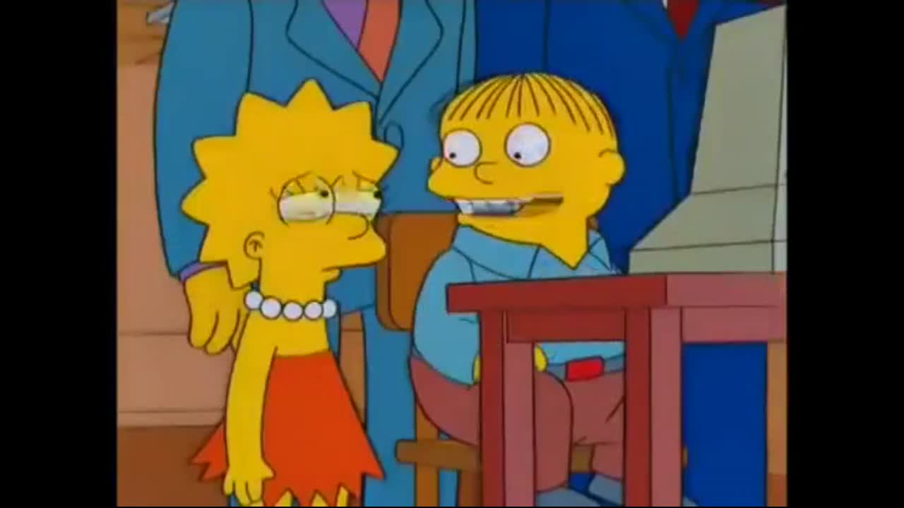 I'm learning video clip by The Simpsons