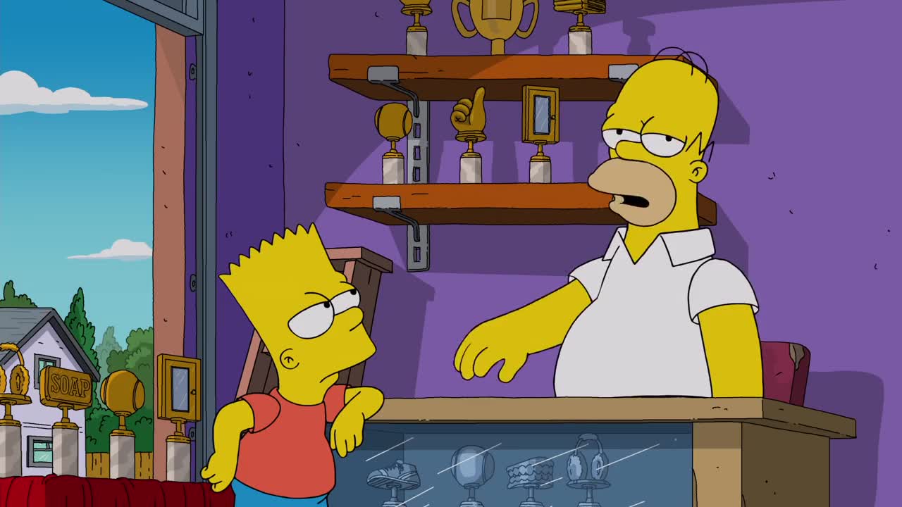 Pfft Yeah Right video clip by The Simpsons