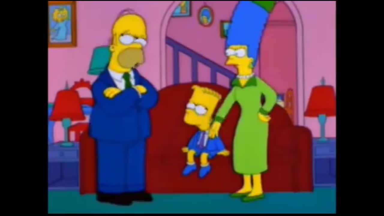 How convenient video clip by The Simpsons
