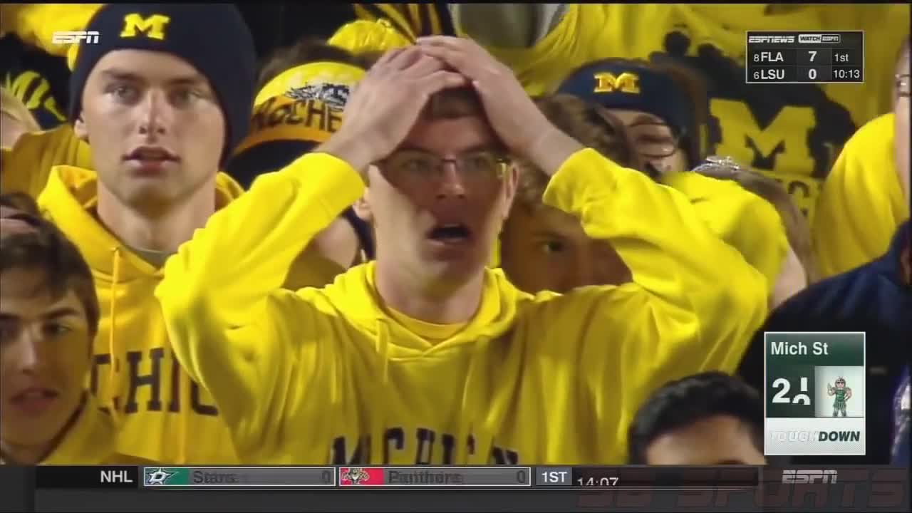 Devastated Michigan Fan video clip by ESPN