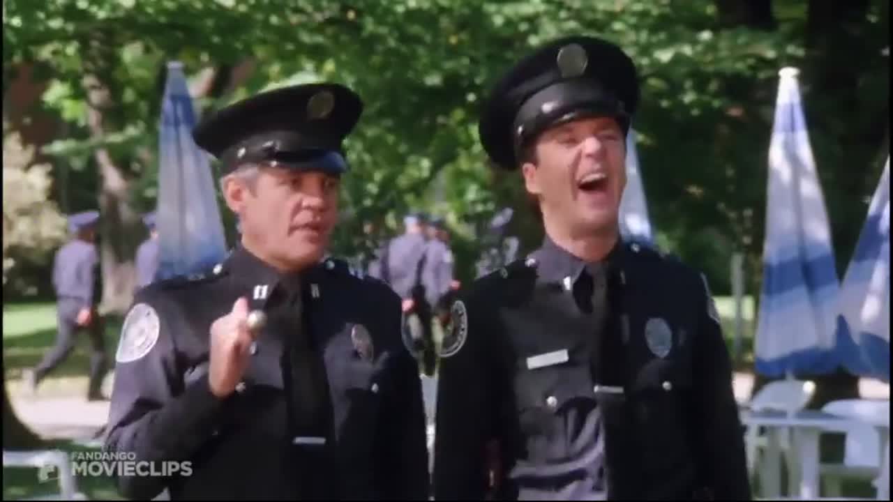 That's not funny video clip by Police Academy 4