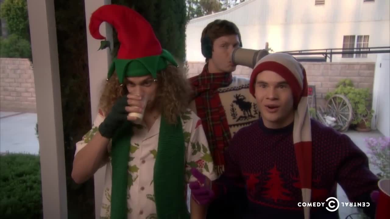 Where's your Half Christmas spirit video clip by Workaholics