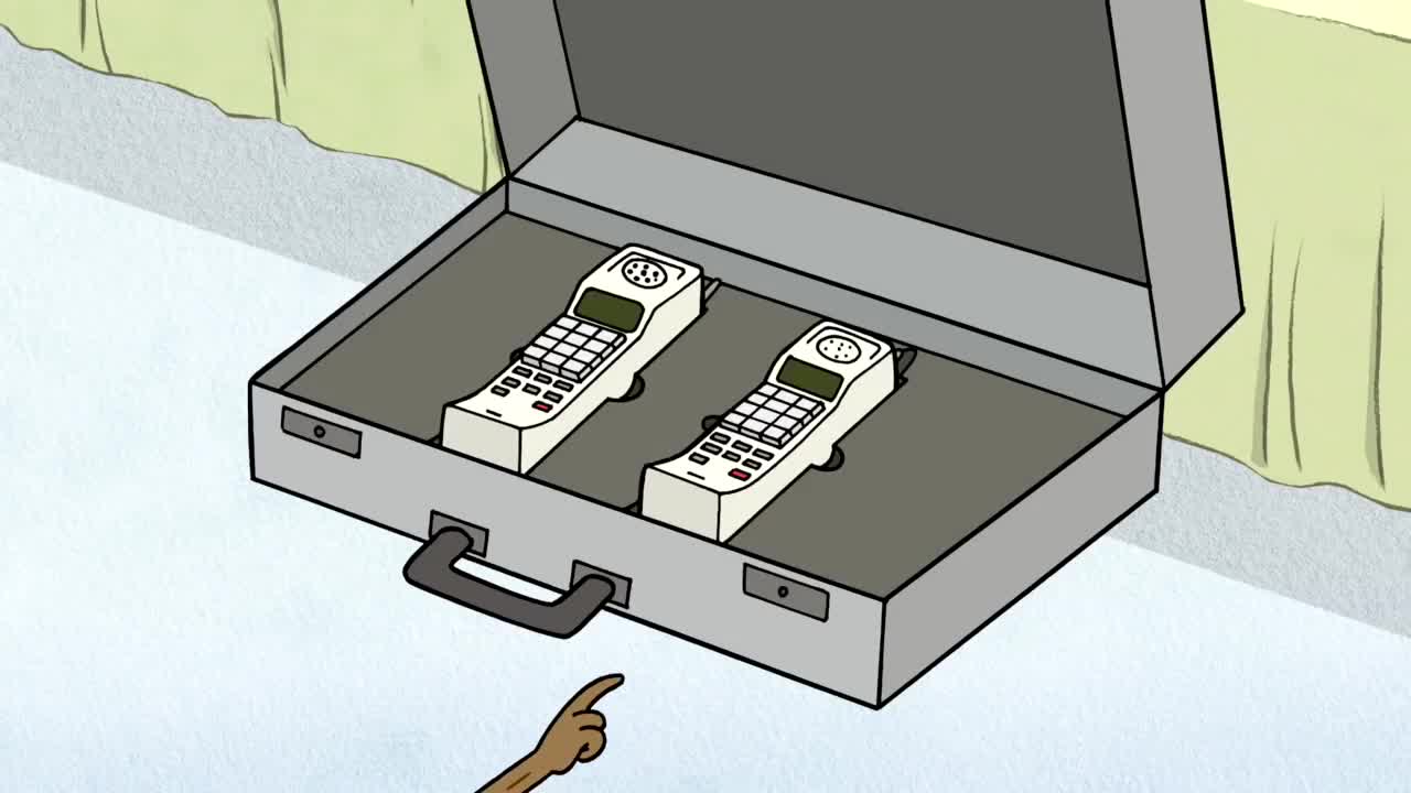 80's cellphones video clip by Regular Show