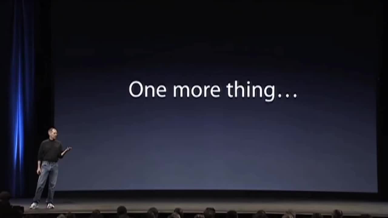 One more thing video clip by Steve Jobs