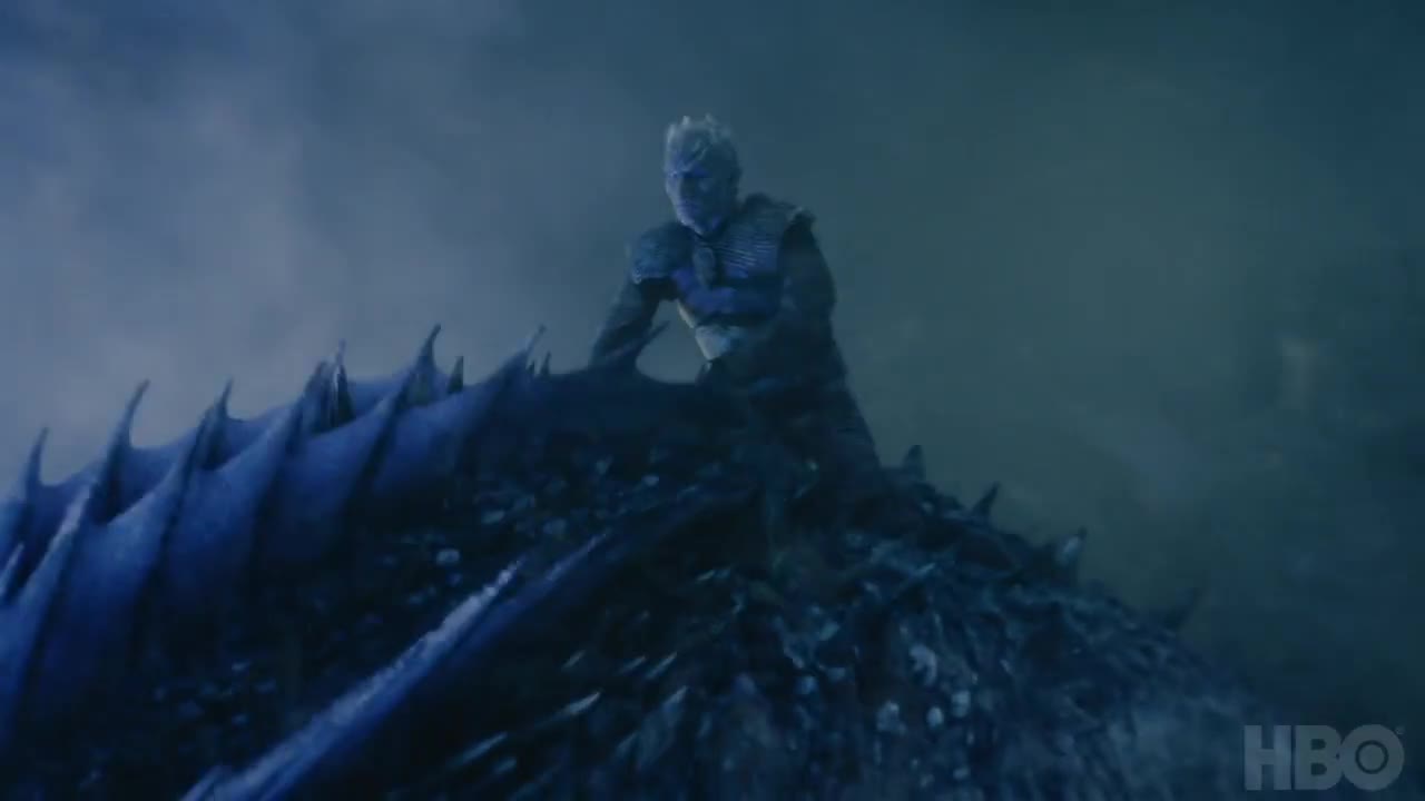 Ice Dragon attacks the Wall video clip by Game of Thrones