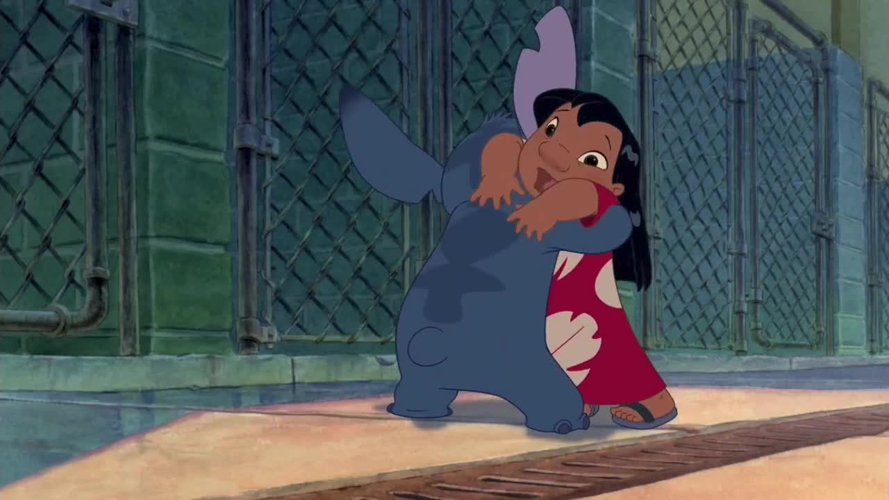 Stitch hugs Lilo video clip by Lilo and Stitch