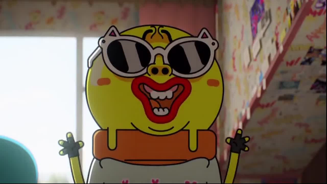 Laugh hysterically video clip by The Amazing World of Gumball