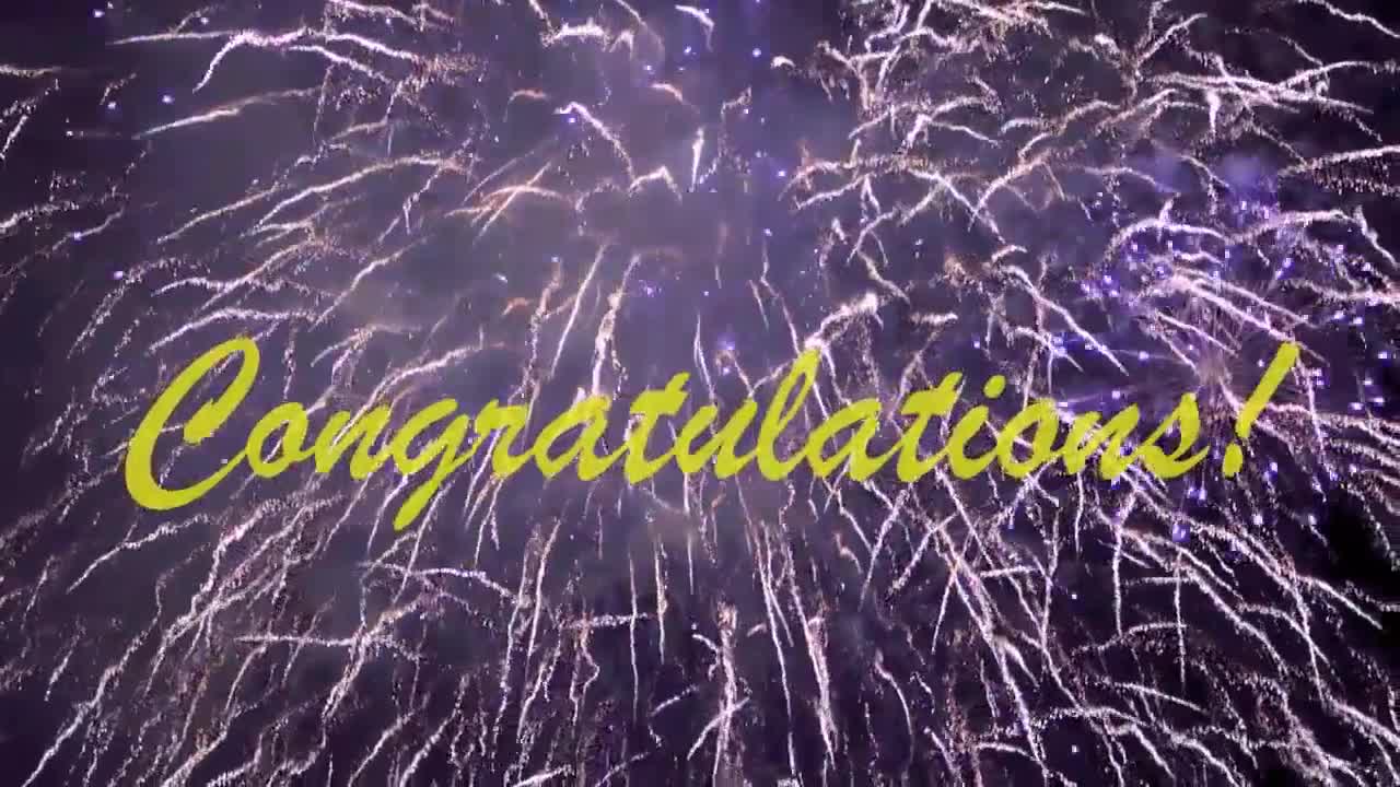 Congratulations video clip by Clip Card