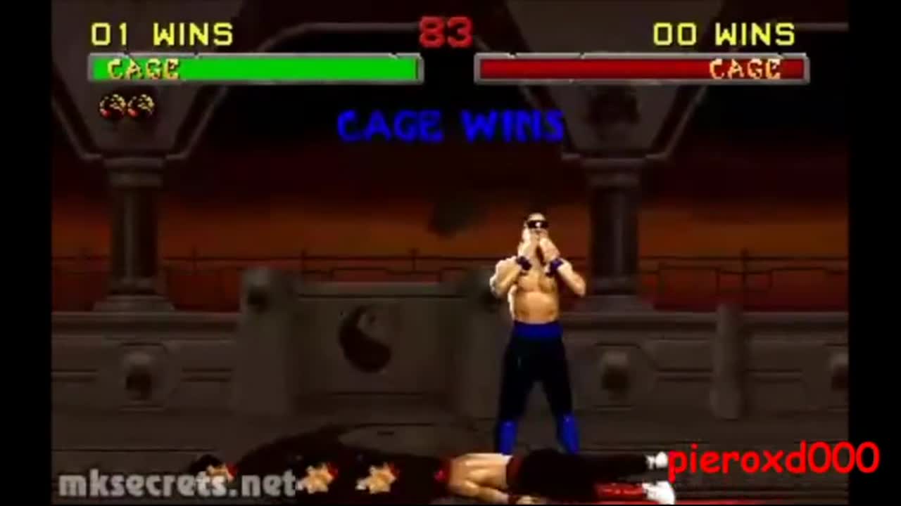 Johnny Cage Wins video clip by Mortal Kombat 2
