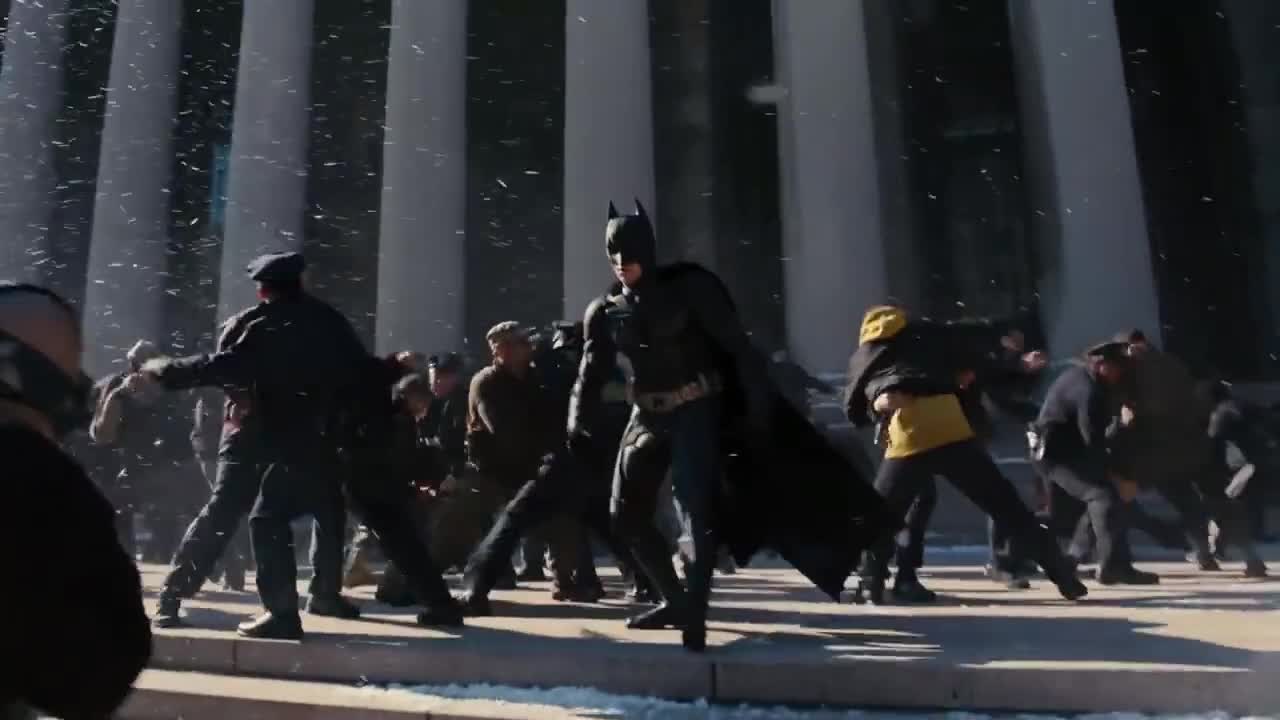Batman fights Bane video clip by The Dark Knight Rises