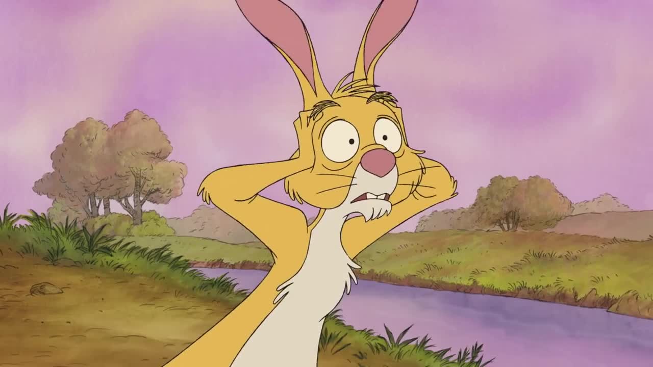 Rabbit terrified video clip by The Mini Adventures of Winnie the Pooh