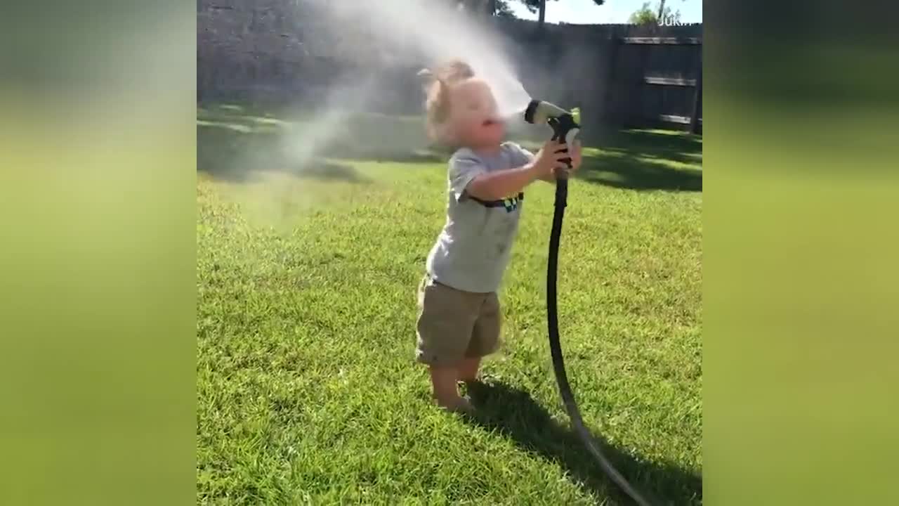 Hose to the face video clip by Daily Mail