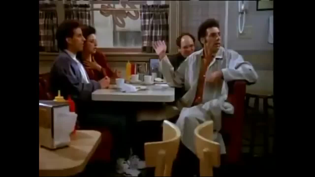 Kramer trying to distract Joe DiMaggio video clip by Seinfeld