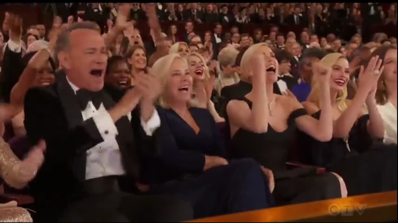 Tom Hanks Cheering video clip by Oscars 2020