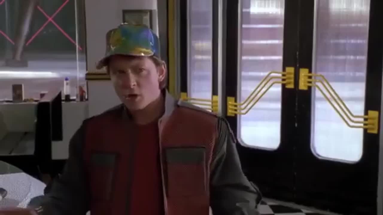 The answers no, griff video clip by Back to the future 2