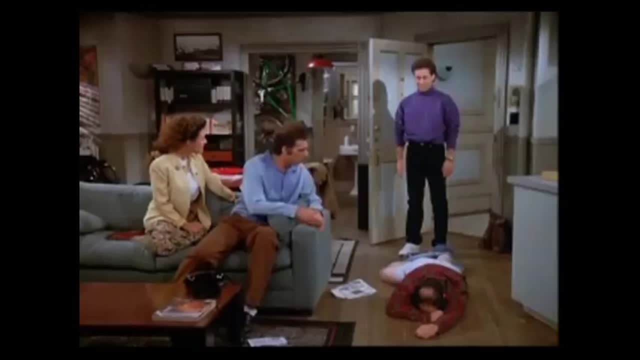 And you want to be my latex salesman video clip by Seinfeld