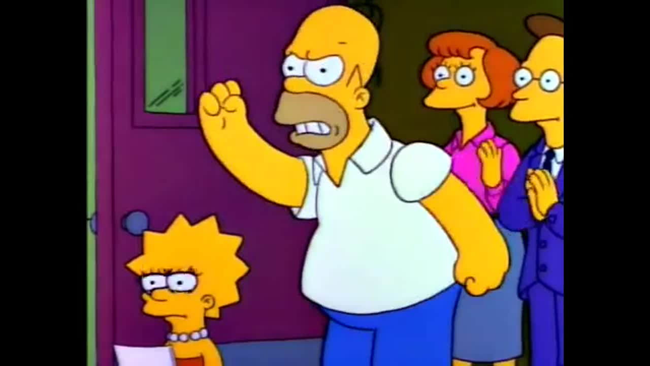 Yeah! Damn Right! video clip by The Simpsons