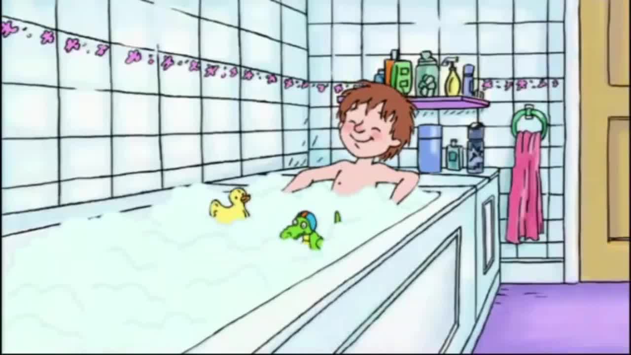 After tea it's bath time video clip by Horrid Henry's Diary