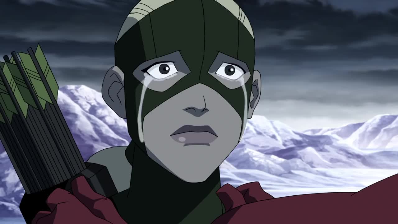 Artemis crying video clip by Young Justice