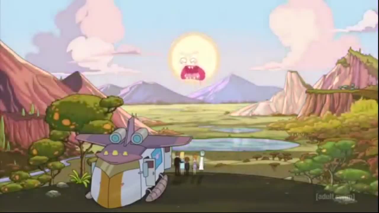 Screaming Sun Screaming video clip by Rick and Morty