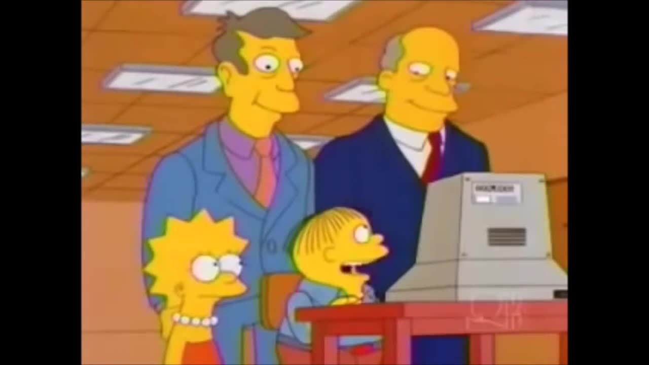 Super Nintendo Chalmers video clip by The Simpsons
