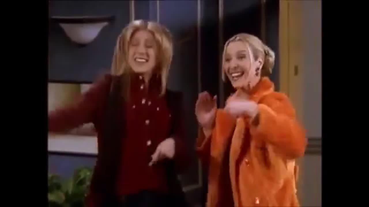 Excited Ross video clip by Friends