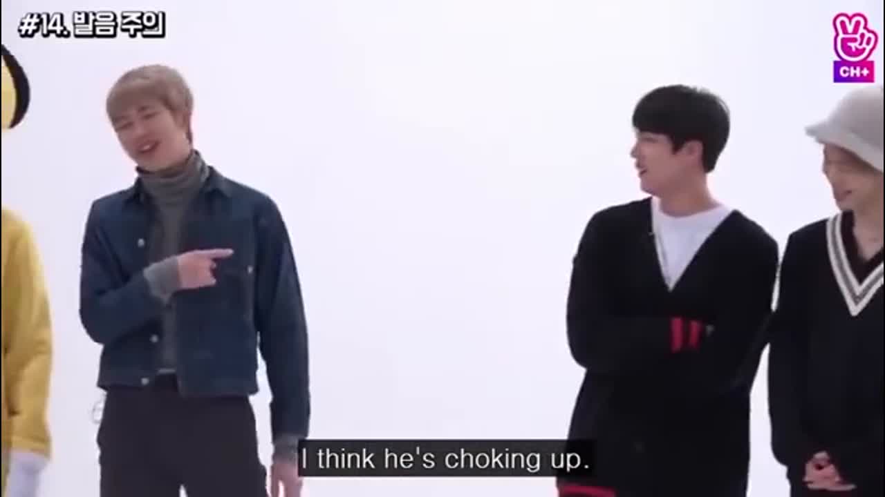 I think he's choking up video clip by BTS Run
