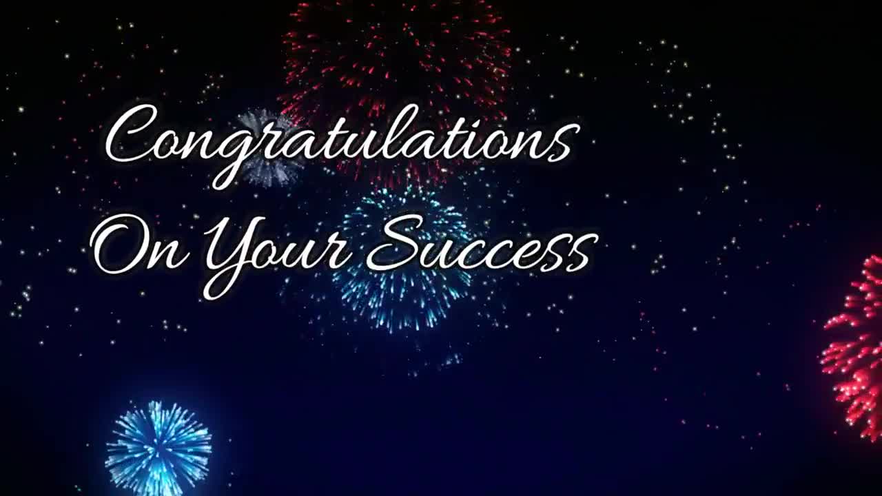 Congratulations video clip by Whatsapp