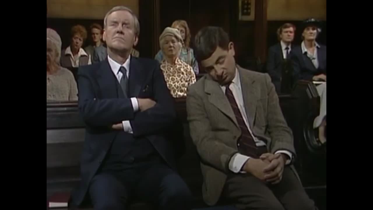 Falling asleep video clip by Mr. Bean