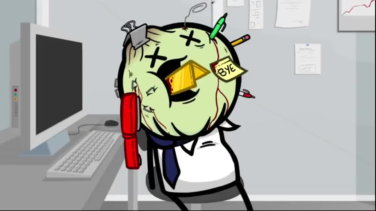 Must be a Monday video clip by Cyanide and Happiness