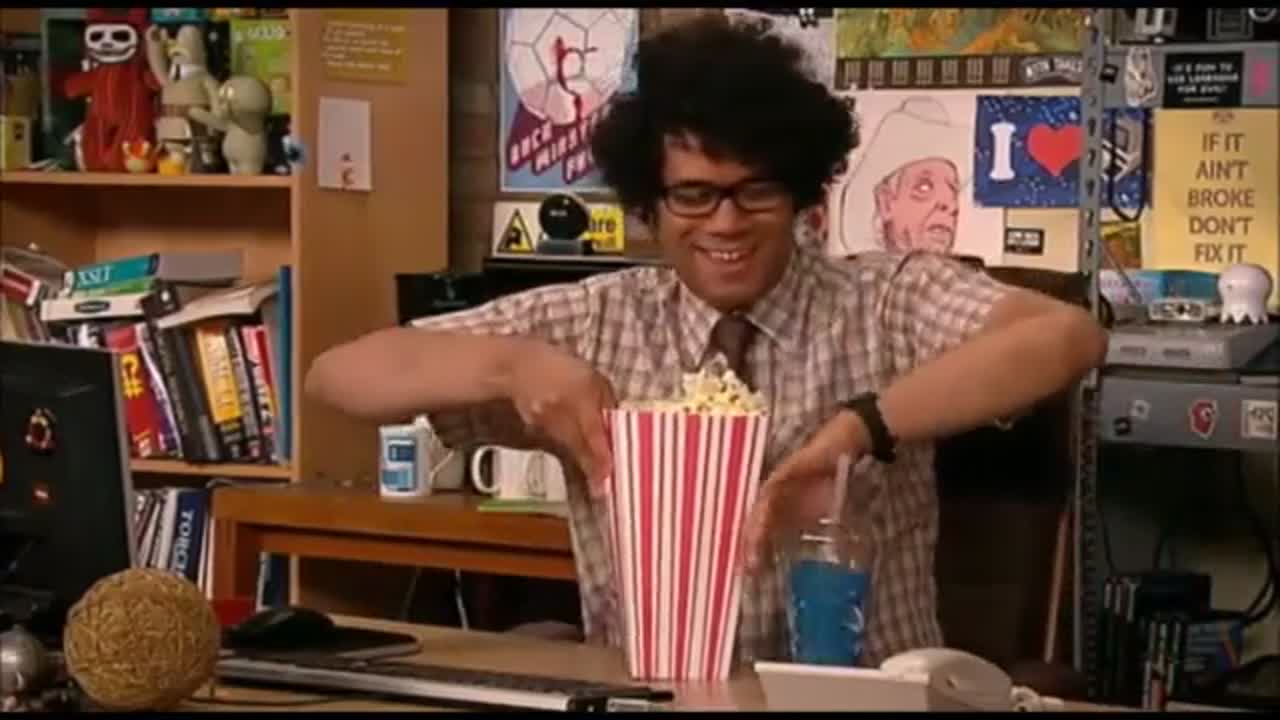 Popcorn video clip by The IT Crowd