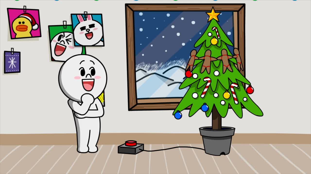 Cony And Brown Turning On Christmas Lights Perfect Meme Video Clip