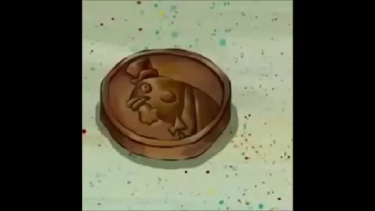 A penny singing and I video clip by Spongebob