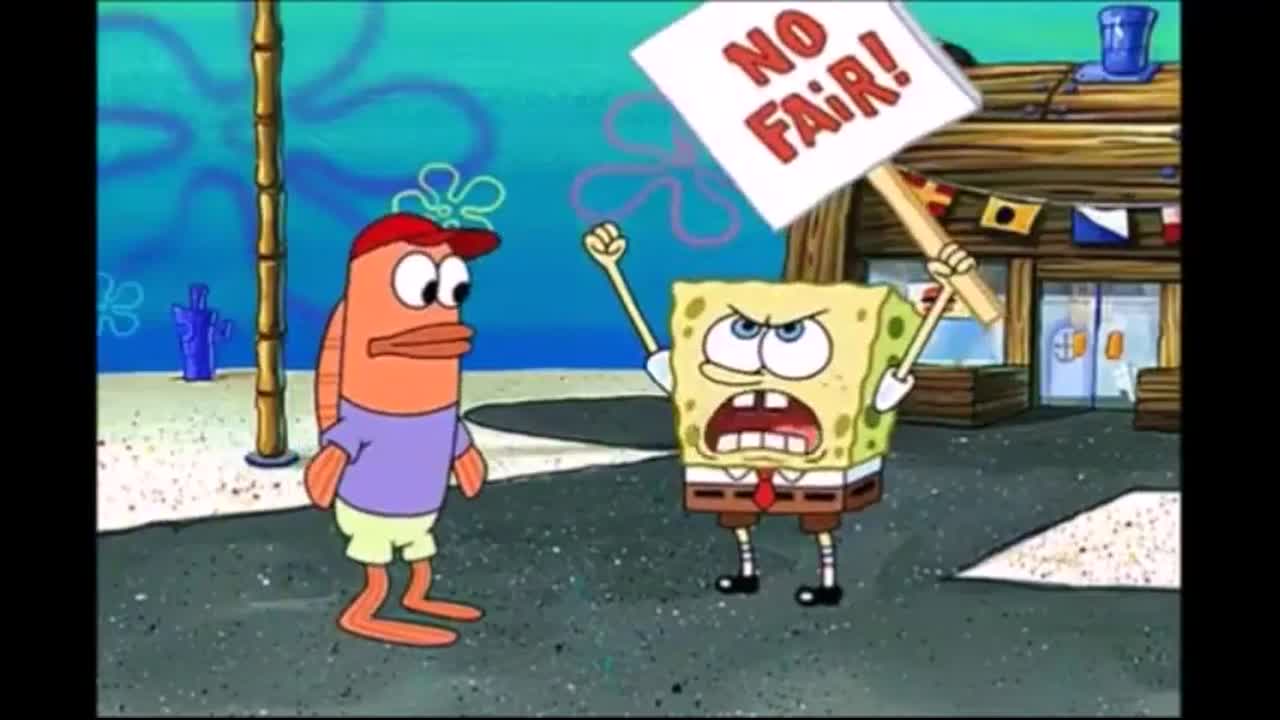 Krusty Krab is Unfair video clip by Spongebob Squarepants