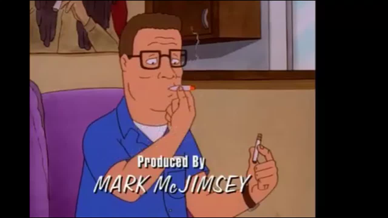 King of the Hill - Hank smokes pot | Perfect Meme Video Clip