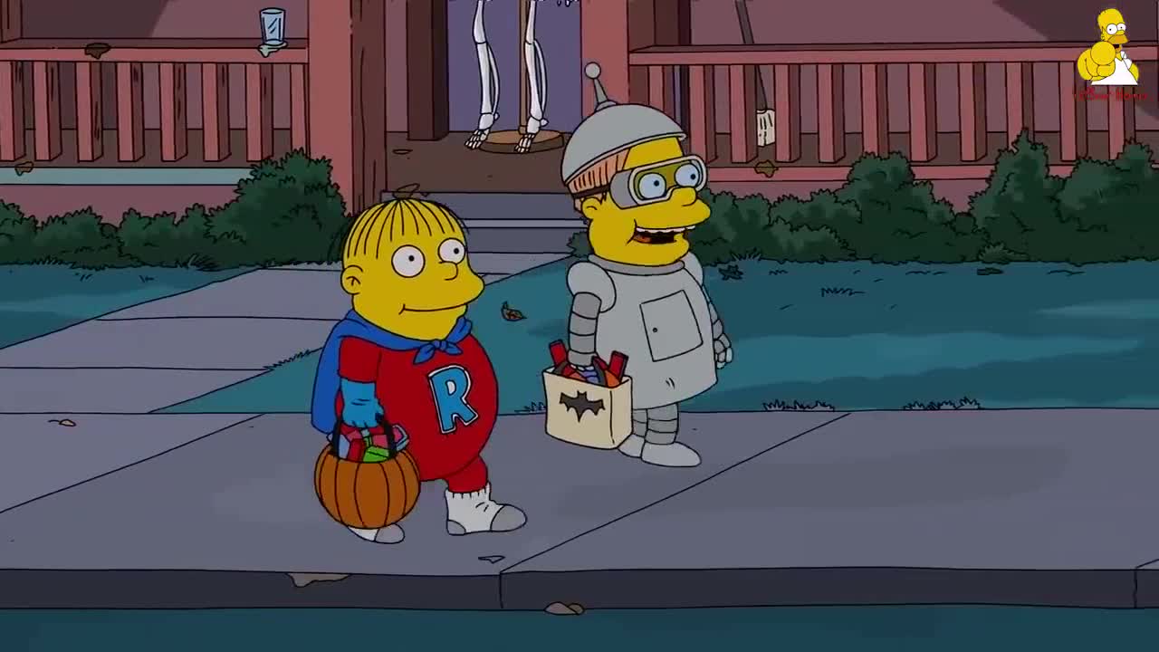 Halloween seems pretty fun video clip by The Simpsons