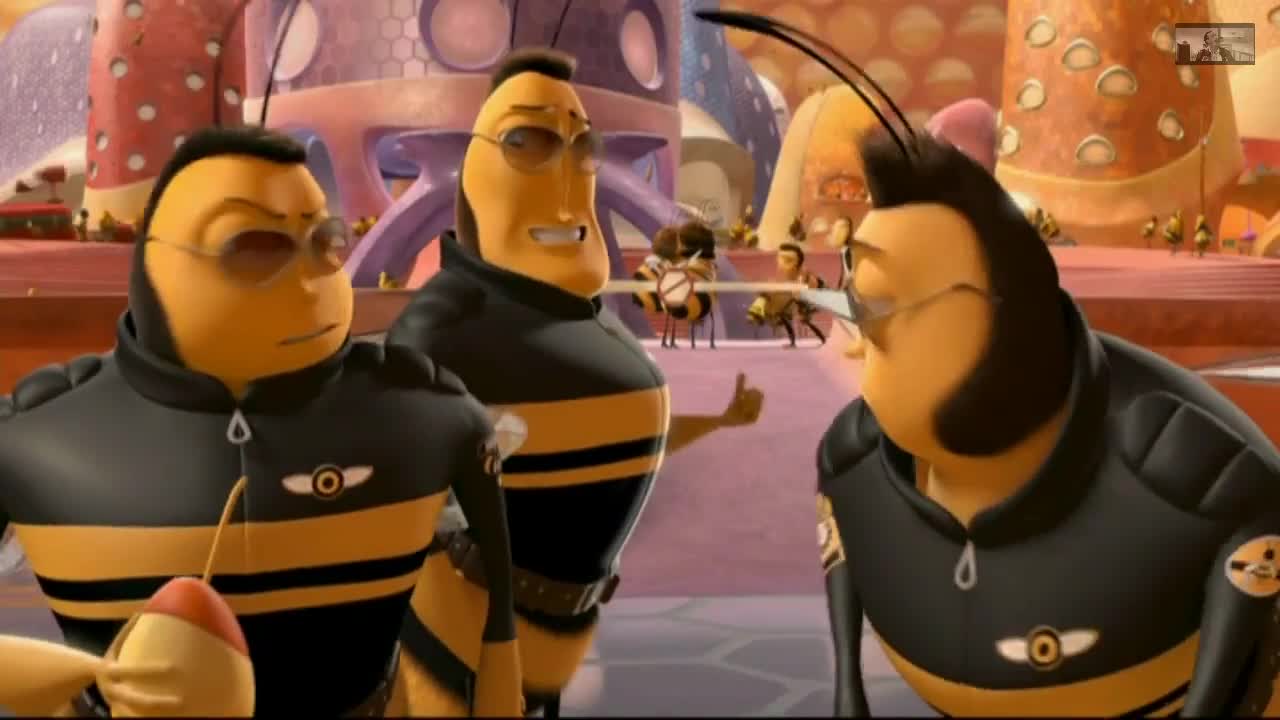 Look at these two video clip by Bee Movie