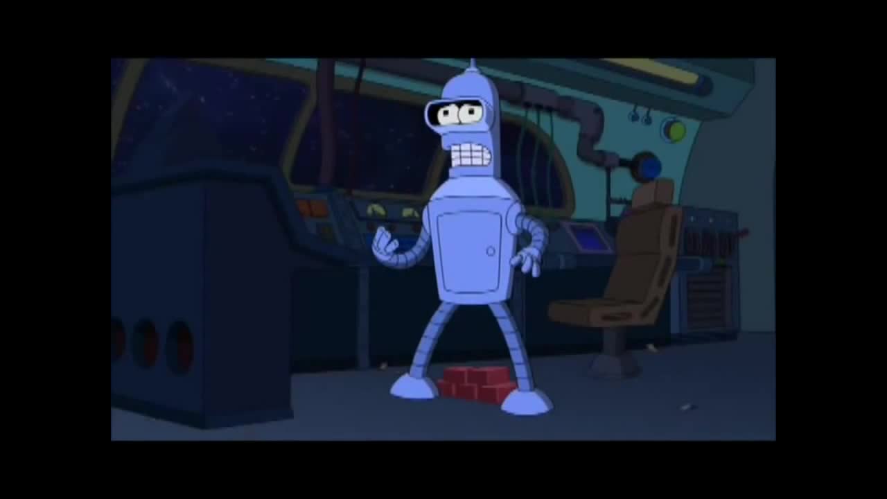 Bender Craps Bricks video clip by Futurama