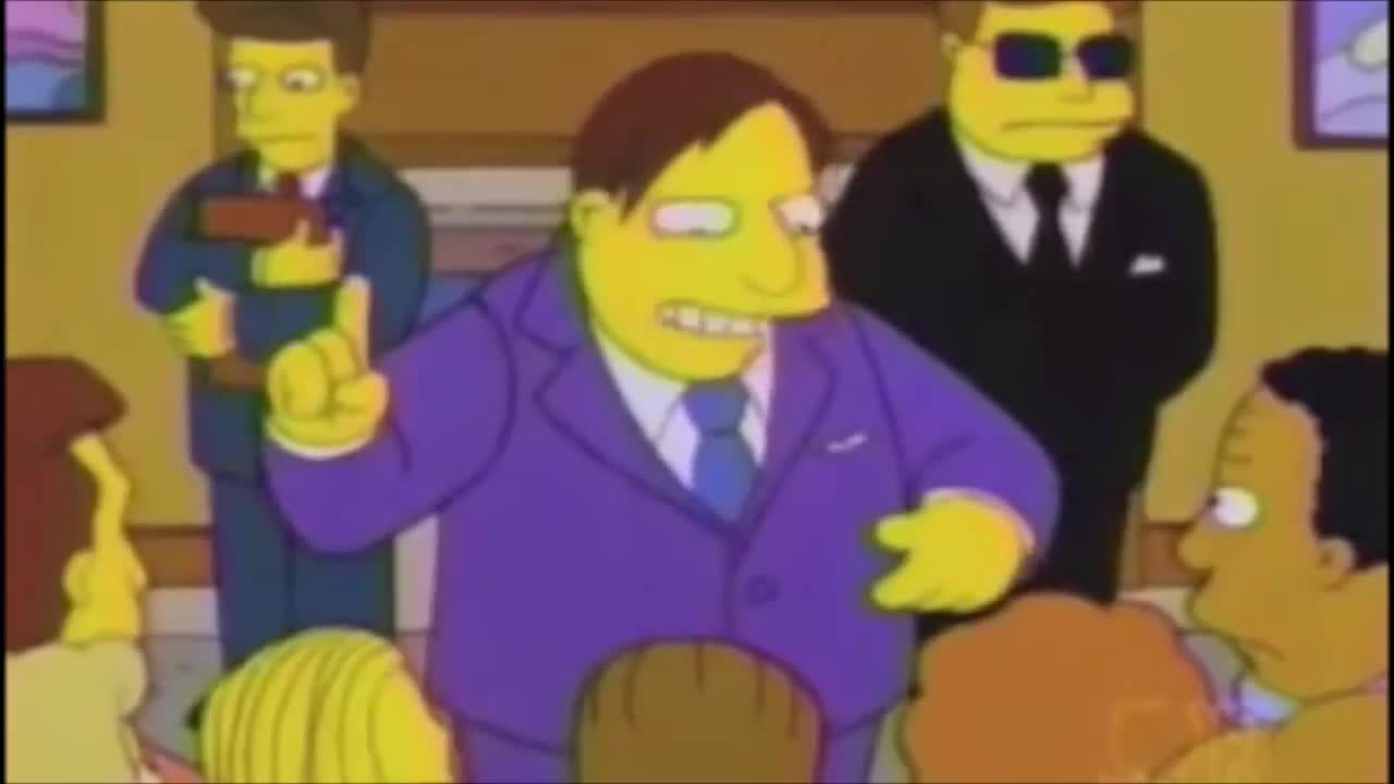 Mayor Quimby Blames Illegal Immigrants video clip by The Simpsons