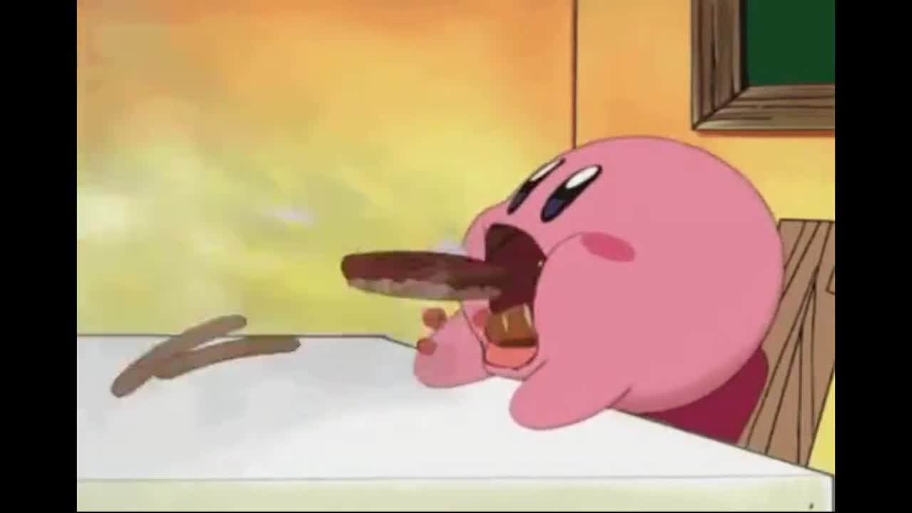 Kirby eating video clip by Kirby