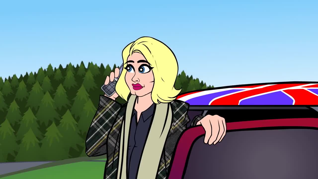 Hello video clip by Adele Cartoon Parody