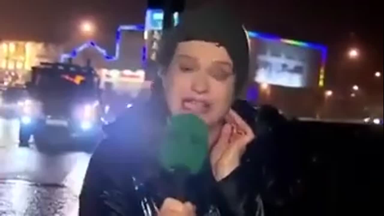 Reporter Hit By Stop Sign | Perfect Meme Video Clip