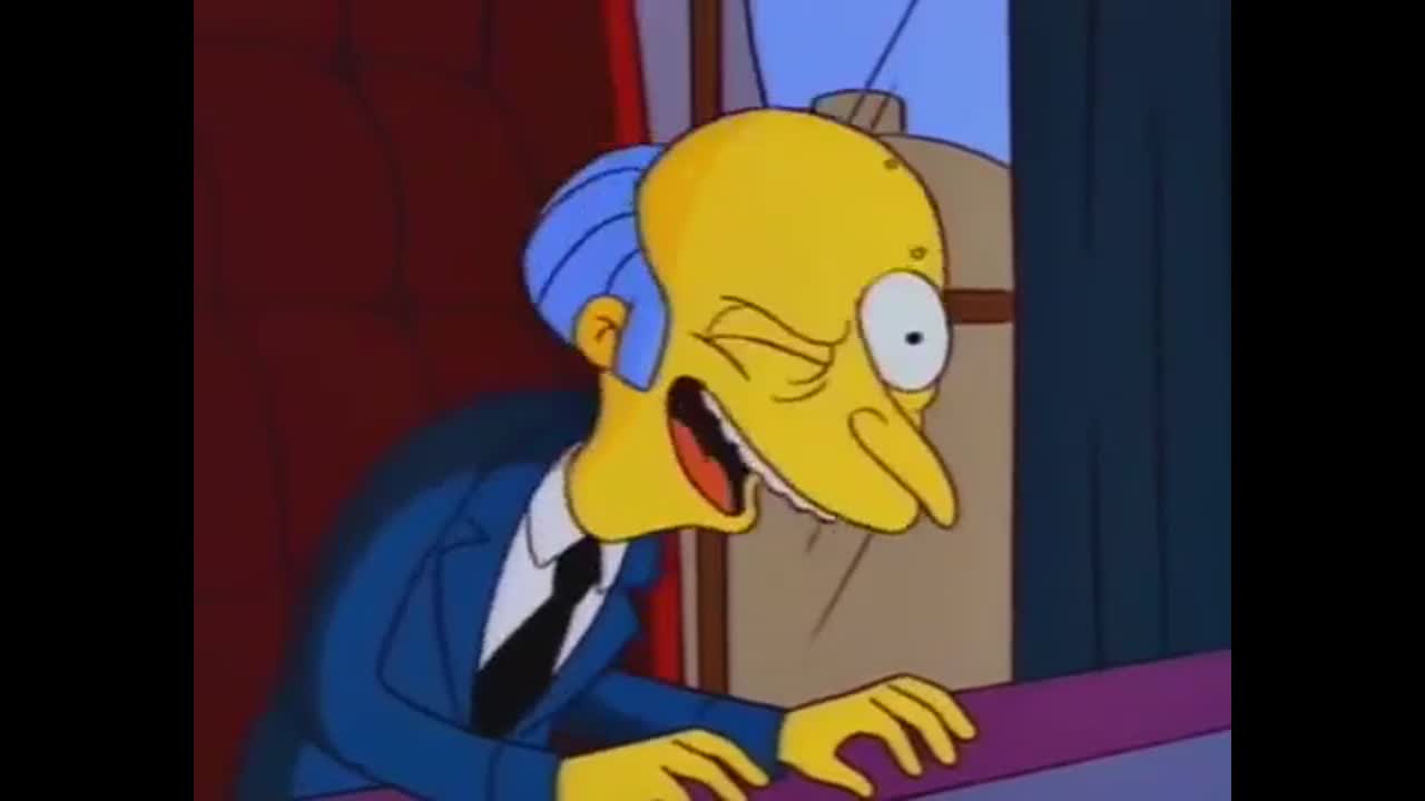 Wink video clip by The Simpsons