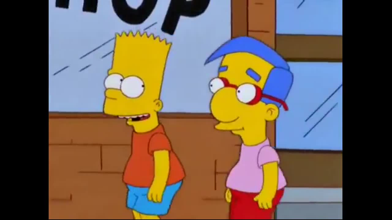 We haven't been to school in days and days video clip by The Simpsons